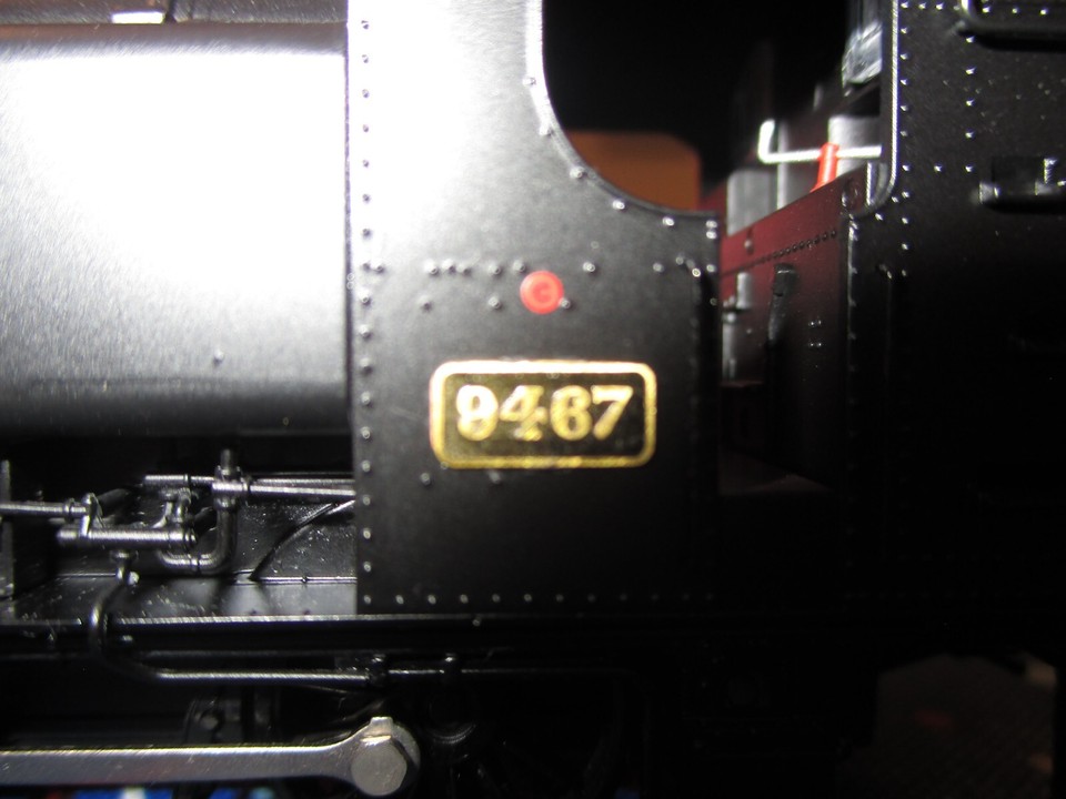 35-026 Bachmann OO GWR 94XX Pannier BR 1st logo 9487 Custom renum to ...