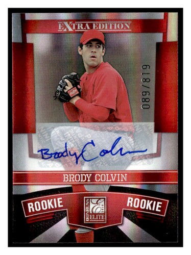 Brody Colvin 2010 Donruss Elite Extra Edition 165 AU, SN819 Auto | eBay
