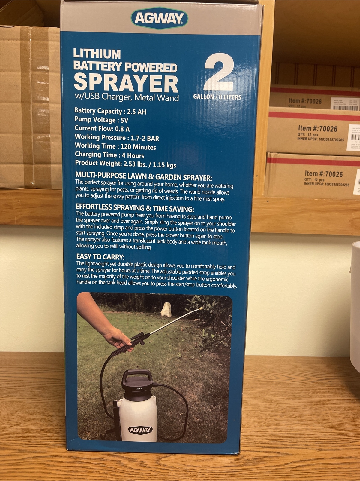 Agway 2 Gallon Lithium Battery Powered Sprayer MFG by Centurion | eBay