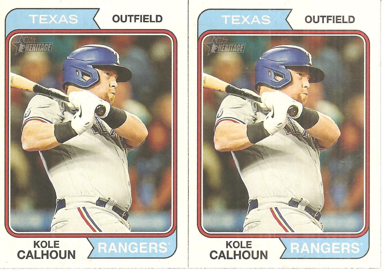 2 CARD 2023 TOPPS HERITAGE KOLE CALHOUN BASEBALL CARD LOT #213 | eBay