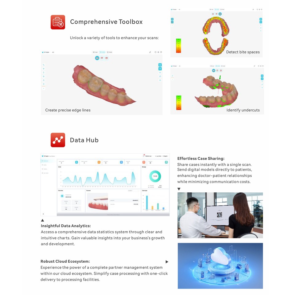Woodpecker Smile Scan Dental 3D Intraoral Scanner Digital Impression ...