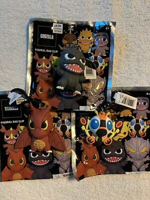 Monogram Keychain Figural Bag Clip Godzilla Series 1 Godzilla Mothra ...