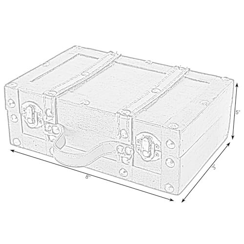 tm Oldfashioned Small Suitcase/decorative Box With Straps | eBay