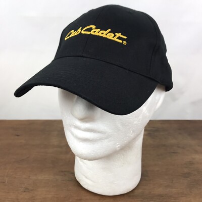 Cub Cadet Black Cotton Strapback Baseball Cap Hat CH43 | eBay