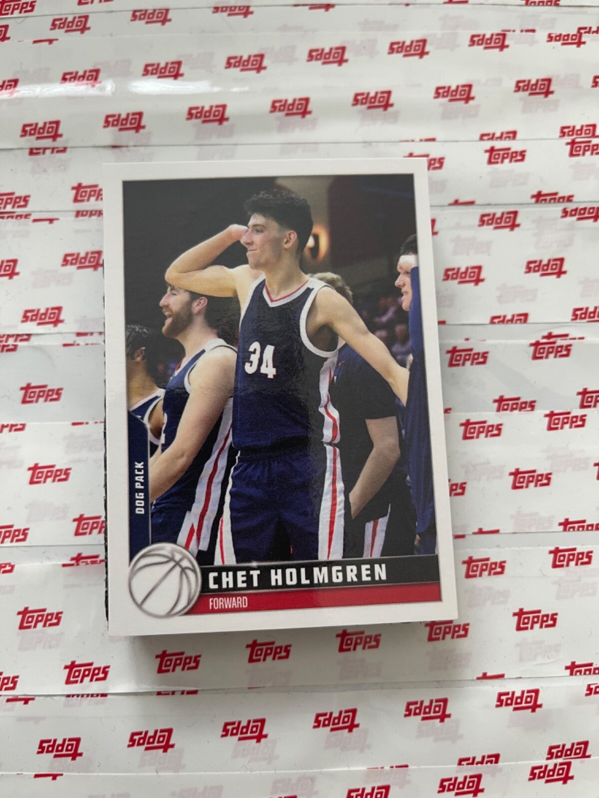 2022 TOPPS X CHET HOLMGREN ROOKIE 21 "DOG PACK" GONZAGA OK CITY THUNDER ...