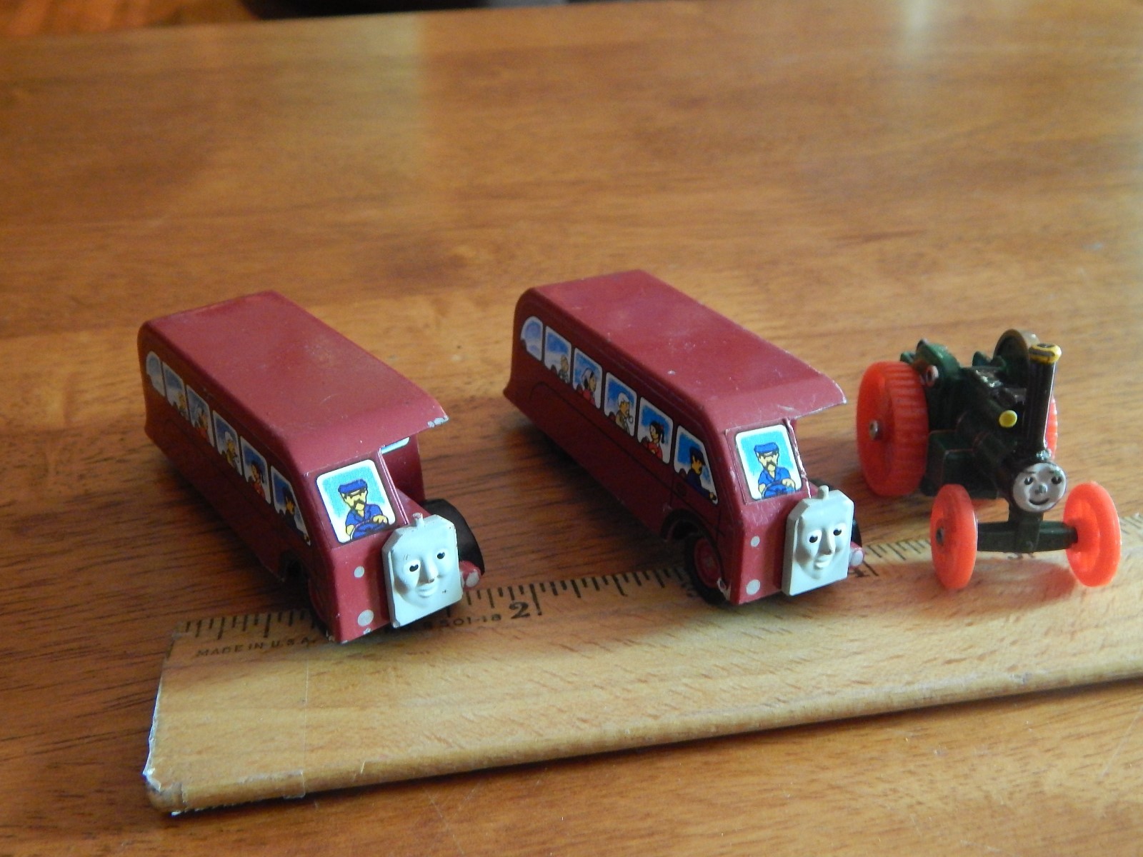 Vtg Thomas The Tank Engine & Friends [LOT of 3] Ertl Buses + Trevor The ...