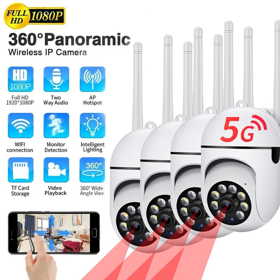 Yi Lot 1080P Wireless Security Camera System Outdoor Home 5G Wifi Night ...