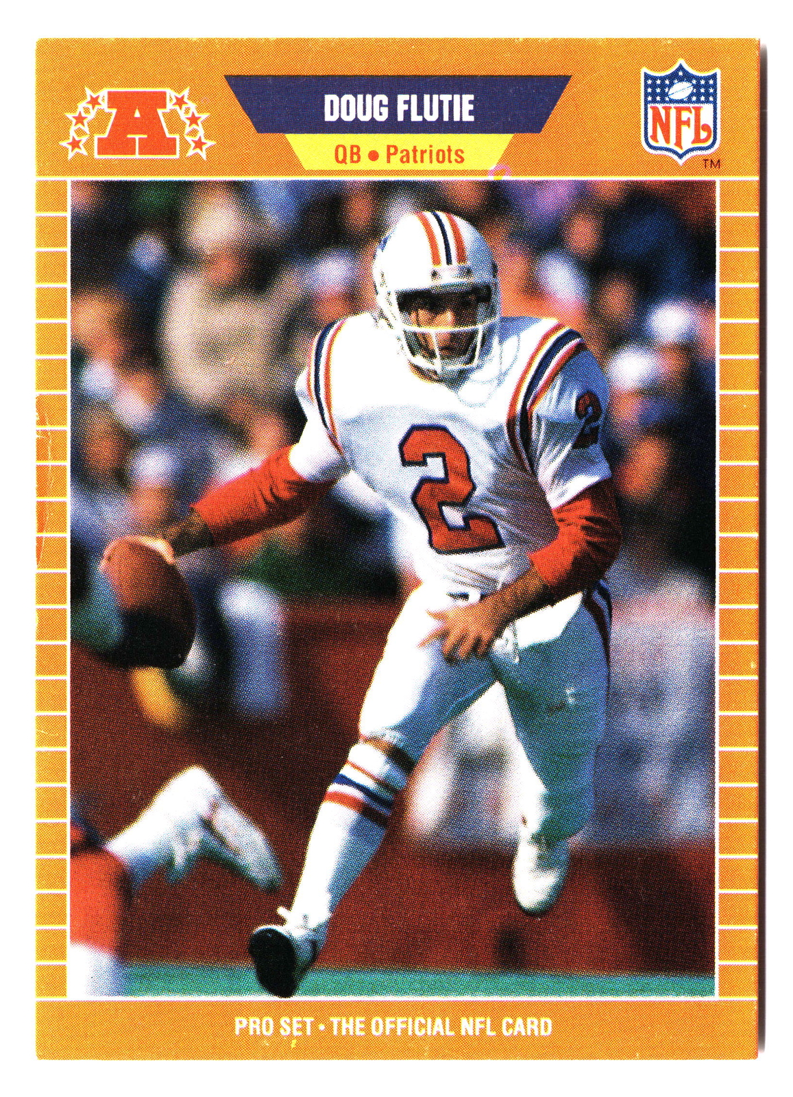 1989 Pro Set Doug Flutie New England Patriots #249 | eBay