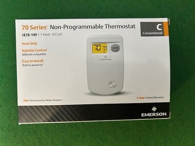 Seven (7) Emerson 70 Series 1E78-140 Non-Programmable Heat-Only ...