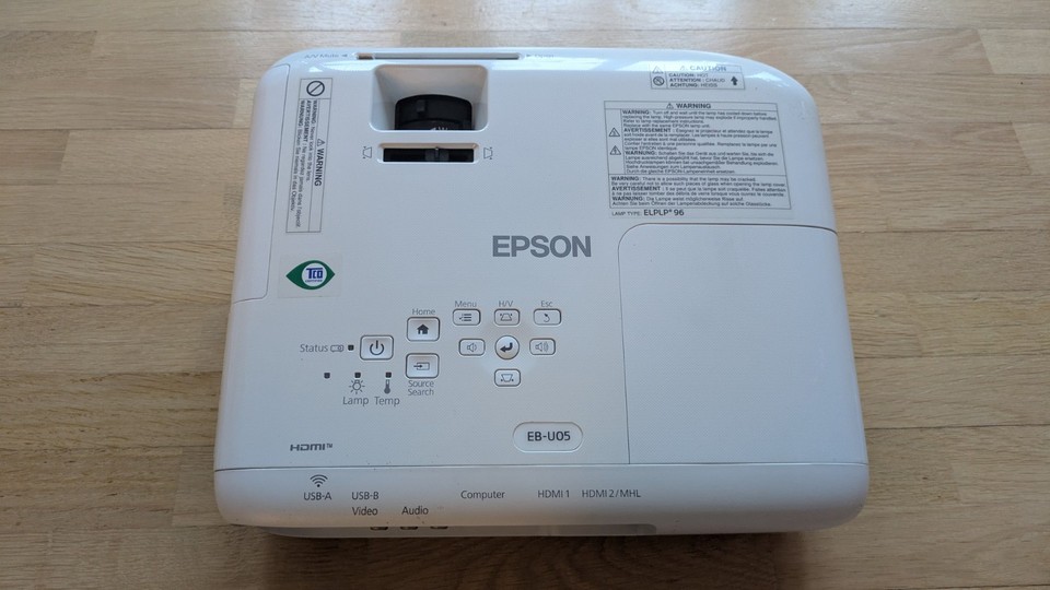 Full-HD Projektor Epson EB-U05 Model H841B - 3LCD-Beamer - 3.400 Lumen ...
