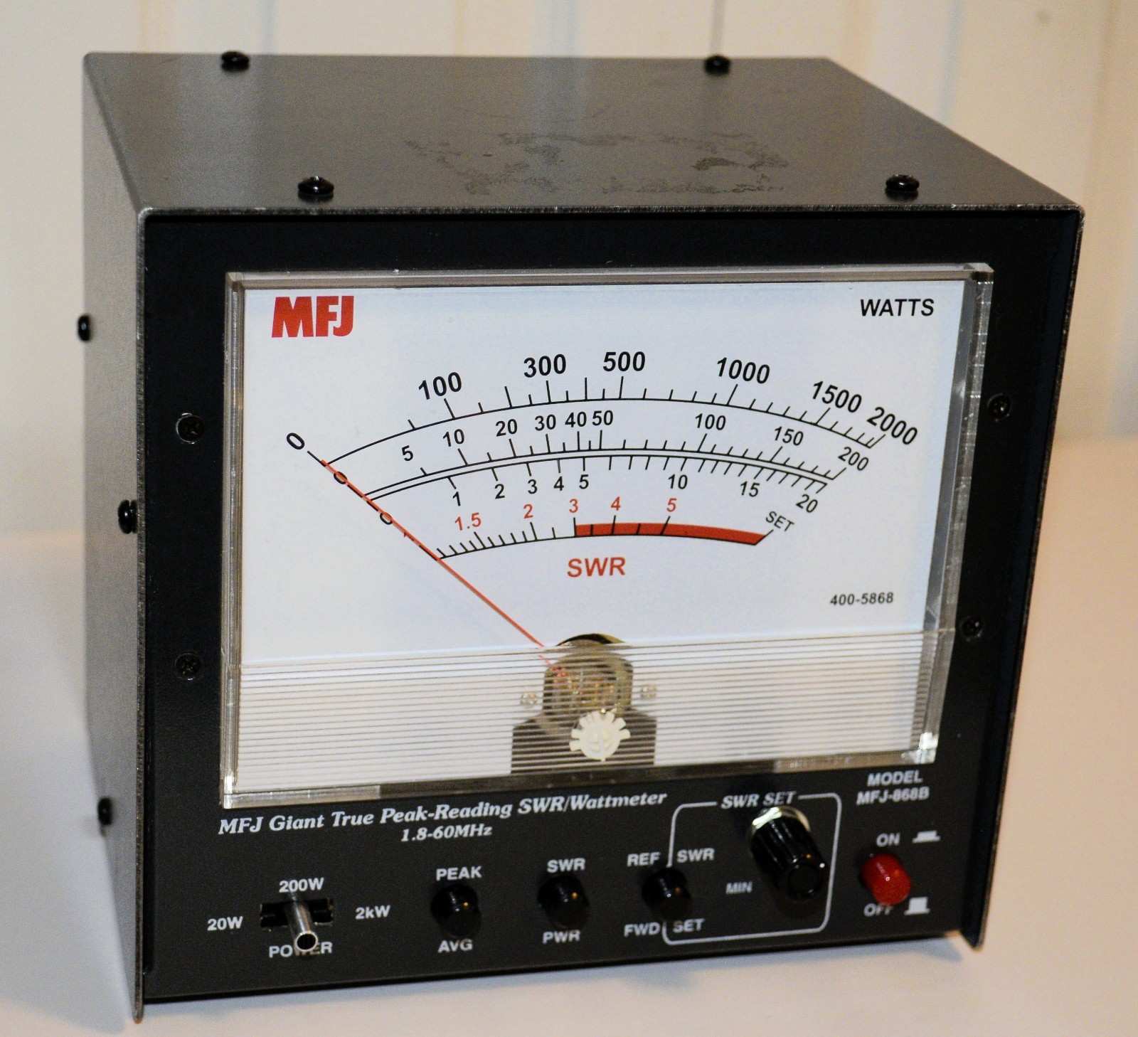 MFJ-868b Giant SWR/Wattmeter 1.8 - 60MHz | eBay