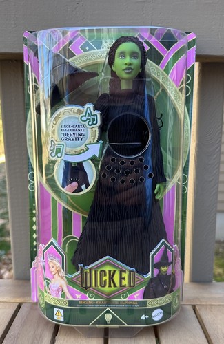 Mattel Barbie Wicked Movie Singing Elphaba Doll - WICKED.COM MISPRINT ...