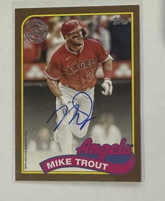 Mike Trout AUTO 38/50 GOLD Parallel | eBay