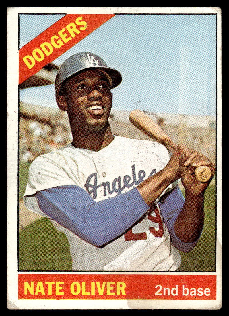 1966 Topps Nate Oliver #364 Los Angeles Dodgers Baseball Card | eBay