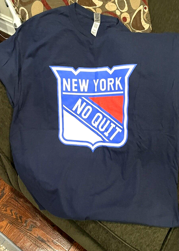 No Quit In New York Rangers Hockey Team XL NUMBER #22 | eBay
