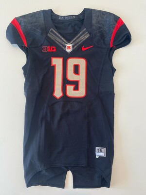 NIKE Rutgers Football Game Worn Issued Jersey Big Ten NCAA F.A.M.I.L.Y ...