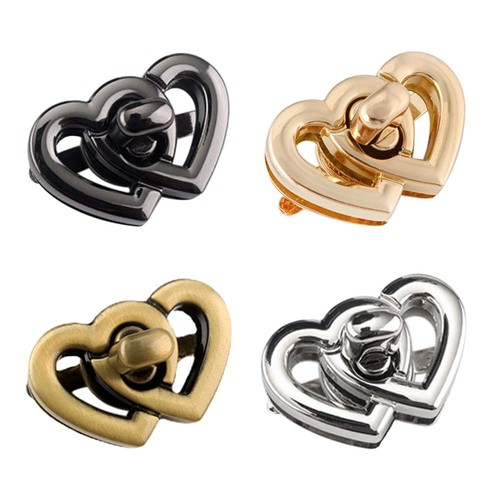 Buckle Hardware Closure Turn Lock Metal Clasp DIY Handbag Bag Purse ...