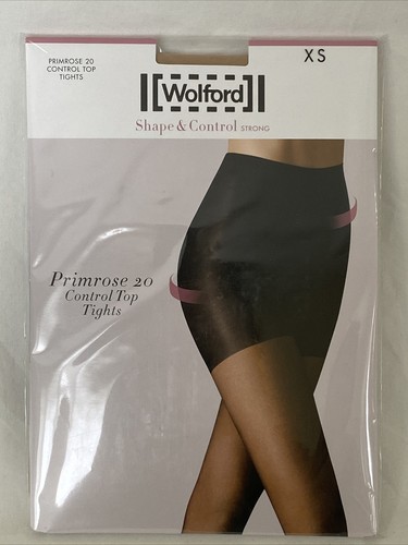 Wolford PRIMROSE 20 SHAPE & CONTROL TOP TIGHTS Strong Size XS COSMETIC ...