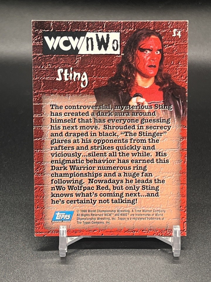 1998 Topps WCW/nWo Stickers Sting #S4 | eBay