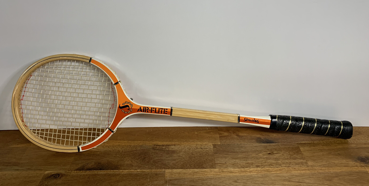 Vintage Spalding Air-Flite Badminton Squash Racquet + Dunlop Racket ...
