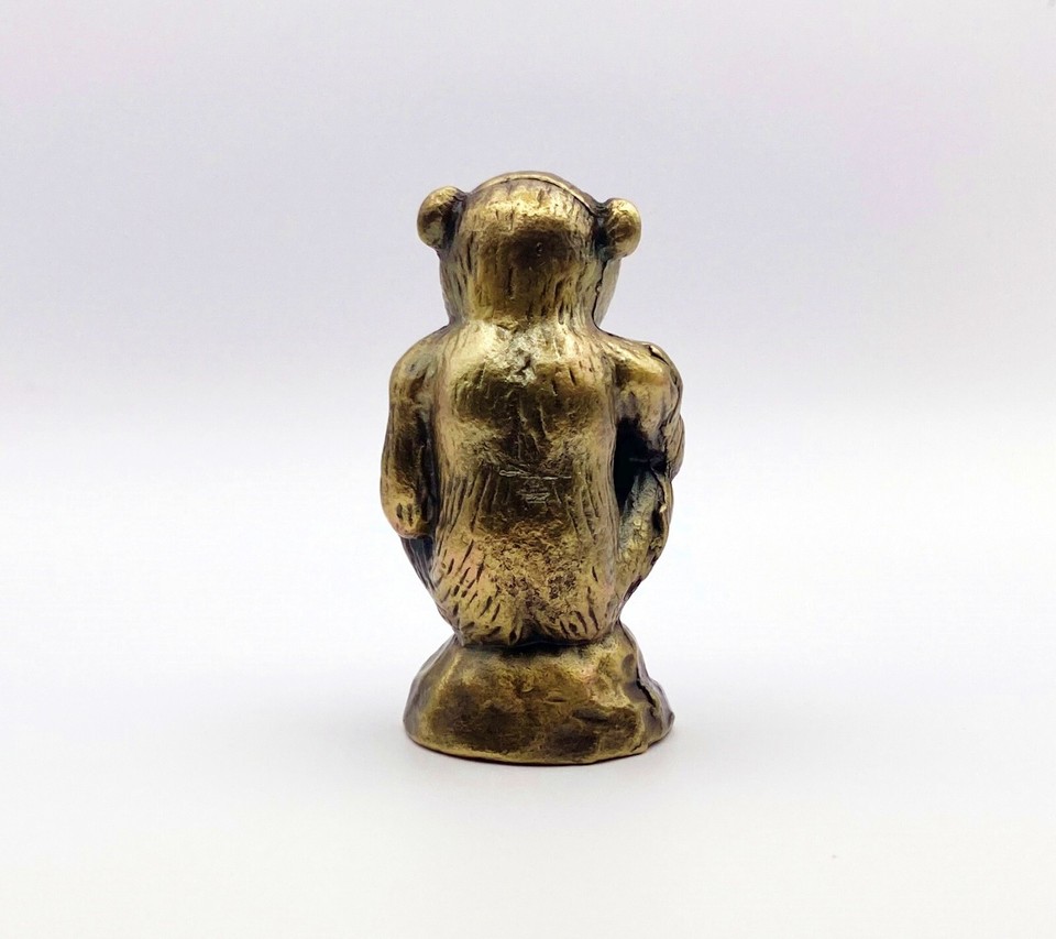 Lamp Finial-THINKING MONKEY-Aged Brass Finish, Highly detailed metal ...