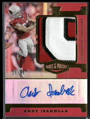 Andy Isabella 2019 Plates & Patches #RPA-AIS 25/99 Auto Rookie Patch 3 ...