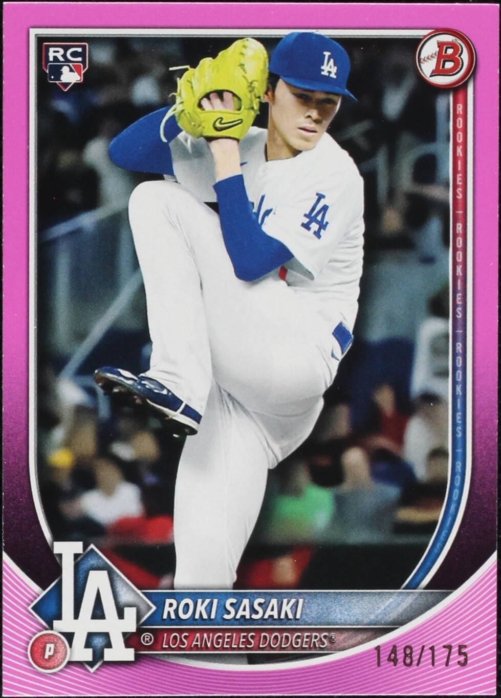 2025 Bowman - Roki Sasaki #12 Pink /175 (RC) for sale online | eBay