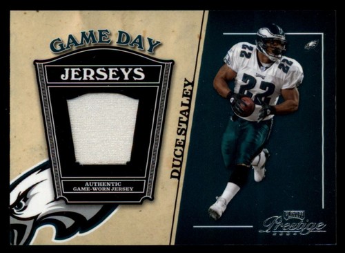 2004 Playoff Prestige Game Day Jerseys Duce Staley Philadelphia Eagles ...