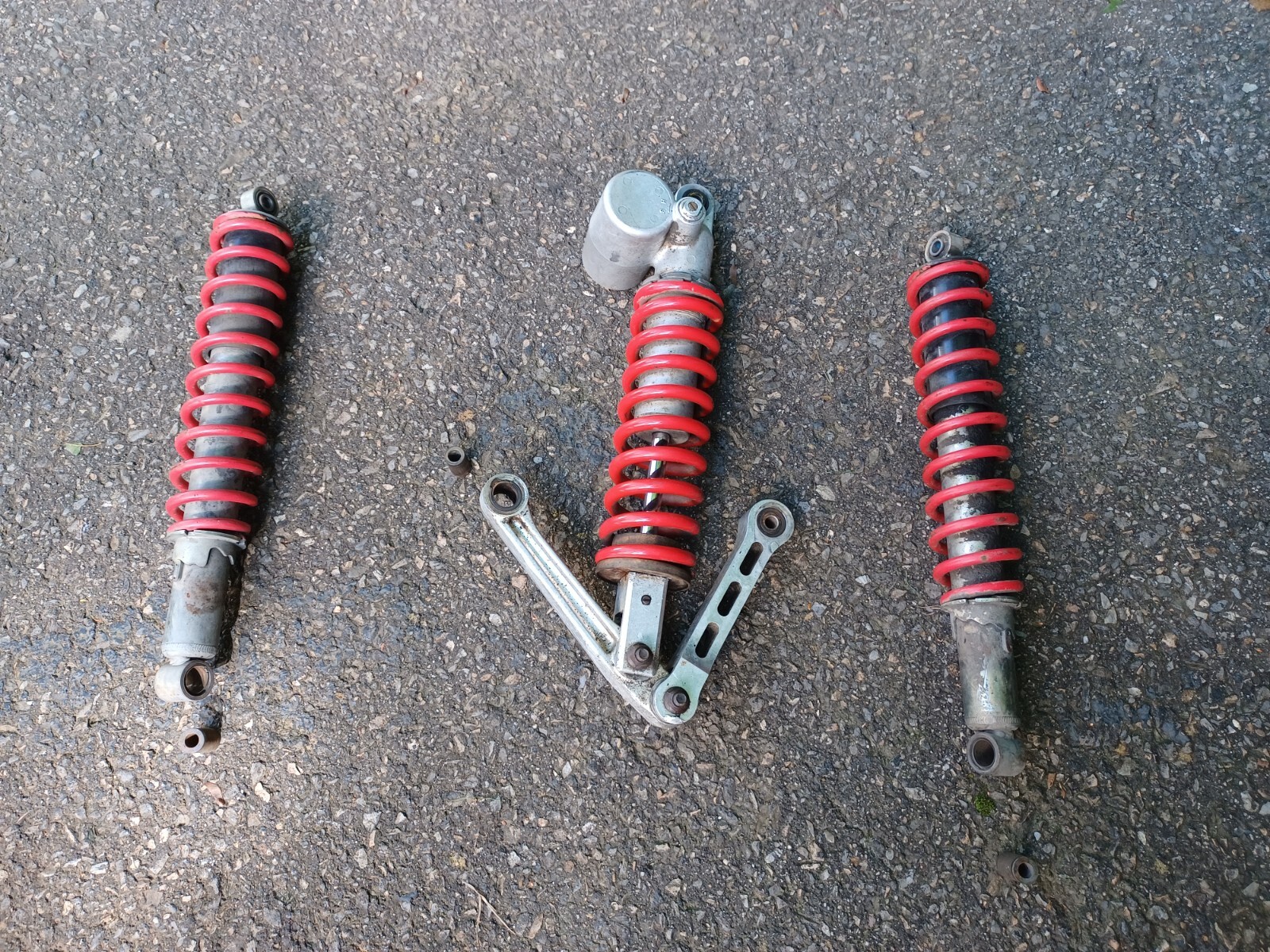 2001 Honda 400EX shock set with rear linkage. | eBay