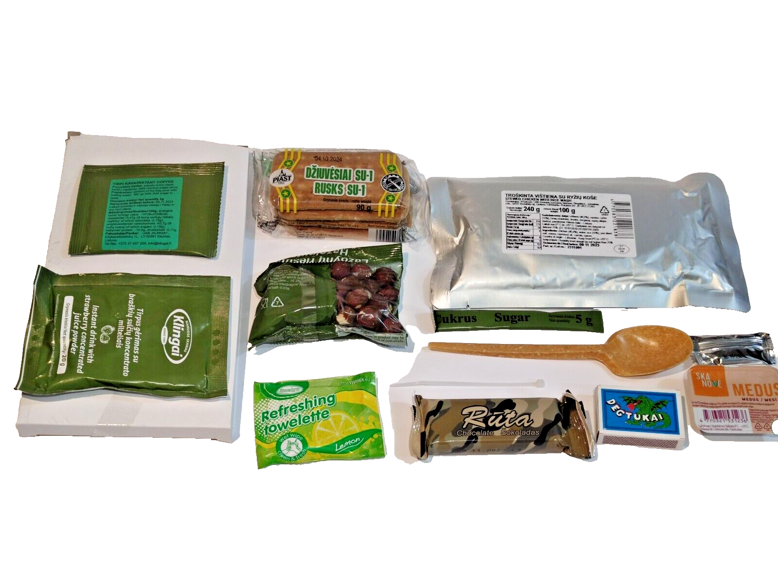 Fresh 2024 Lithuanian MRE Meal Ration Packs - Menus 1 to 10 - No ...