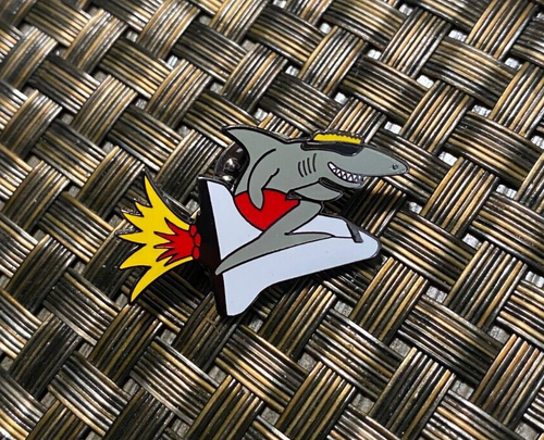 VINTAGE RON JON SURF SHOP SHARK GOING TO THE MOON ROCKET COLLECTIBLE ...