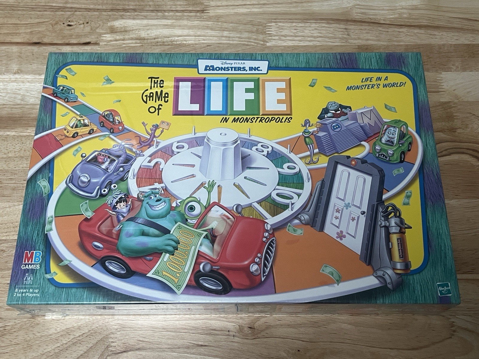 Hasbro MB: Monsters Inc. The Game of Life in Monstropolis Board Game ...