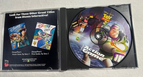 Disney Pixar Toy Story 2 Action Game PC CD- ROM 1999 Buzz Lightyear CIB ...