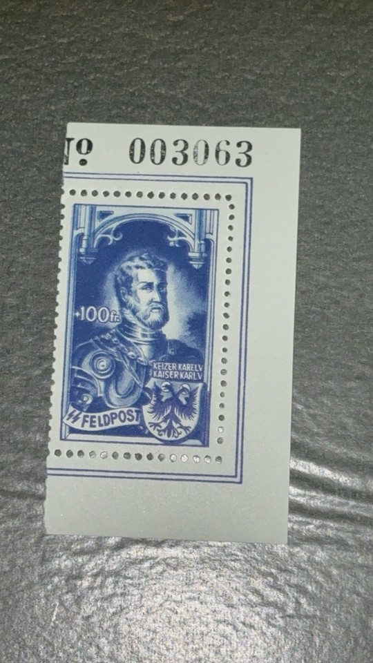 1943 Flemish Legion Wapen SS Feldpost Emperor Set Michel #9-14 MLH Cv ...
