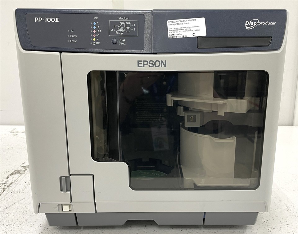Epson PP-100II Disc Publisher Model N181A w/ Stacker Trays 1 & 2 *See ...
