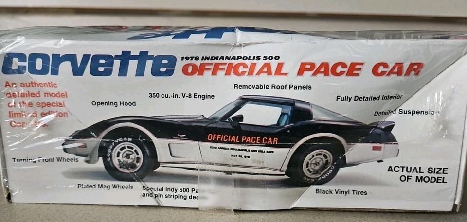 MPC 1978 INDY PACE CAR CORVETTE NoS Kit NEW OPEN BOX | eBay