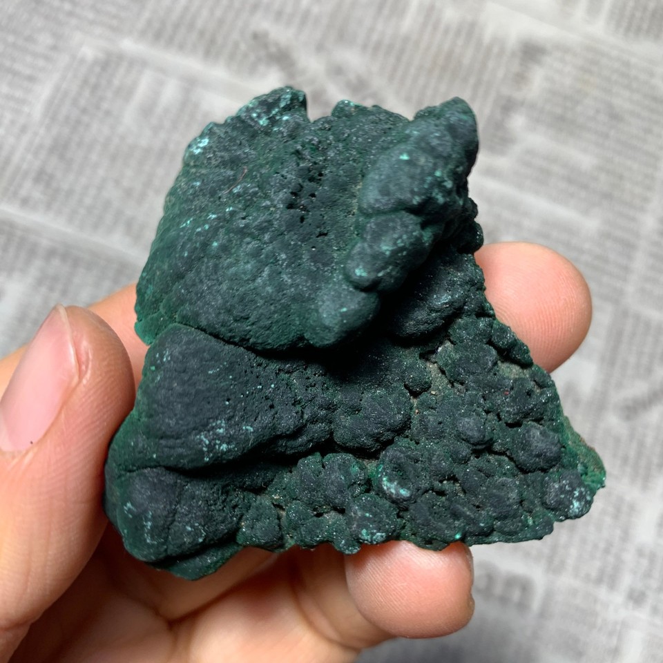 61g Natural malachite velvet quartz crystal luster mineral specimen | eBay
