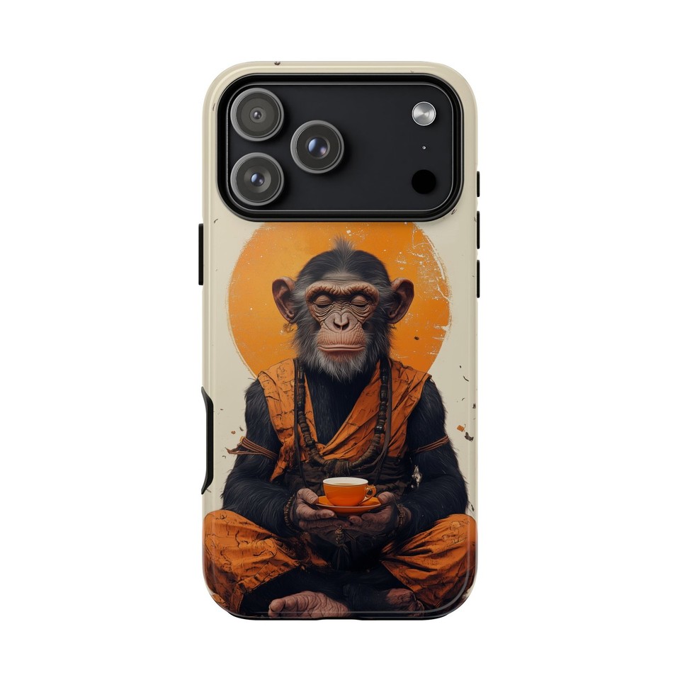Phone Ink - Case for iPhone/Galaxy/Pixel - Peaceful Monkey Monk ...