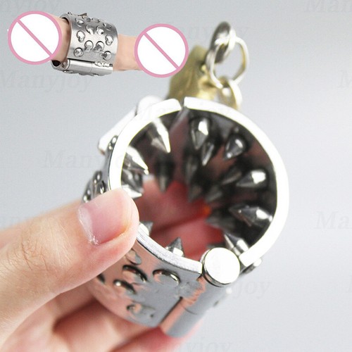Spike Ball Stretcher Scrotum Squeeze Testicle Men Chastity Cage Penis ...