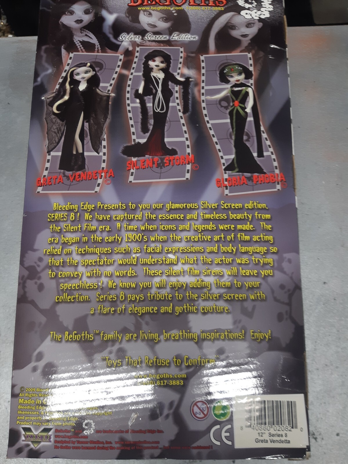 RARE Bleeding Edge Inc BeGoths Greta Vendetta Series 8 Silver Screen ...