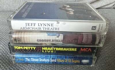 Jeff Lynne, Tom Petty , Allman Bros. and CSN cassette Tape Lot Of 4 ...