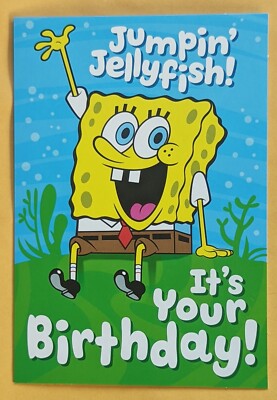 "It's Your Birthday" Greeting Card (+ Envelope 5x7). SpongeBob ...