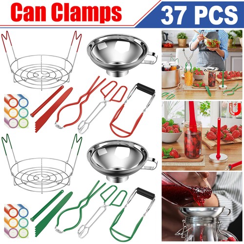 37Pcs Canning Supplies Starter Stainless Steel Tools Set Canning Rack ...
