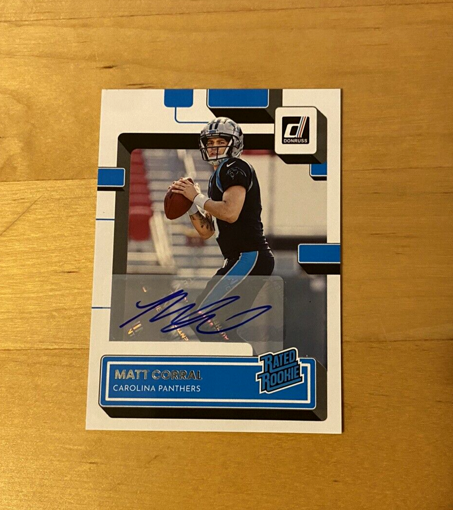 2022 Panini Donruss - Rated Rookie Autographs #302 Matt Corral (AU, RC ...