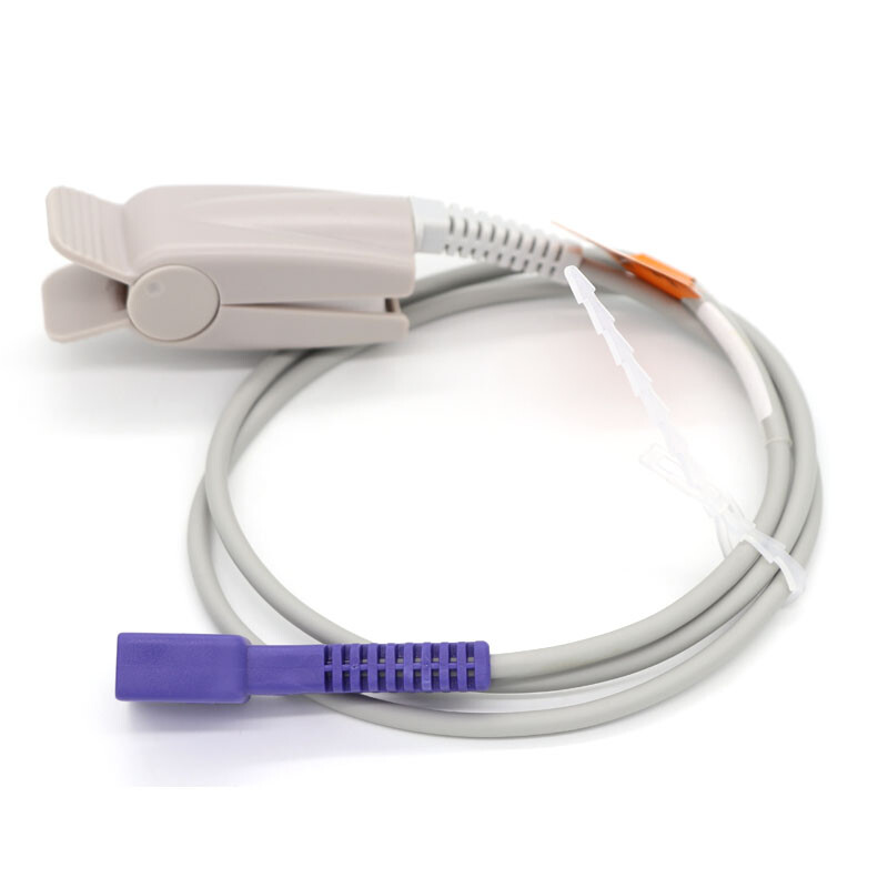1Pcs Adult Finger Clip SpO2 Sensor Probe 9Pin Compatible with NELLCOR ...