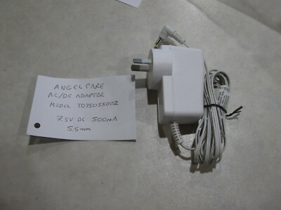 Angelcare POWER ADAPTER T07505S002 7.5V 500mA WITH 5.5MM plug | eBay ...