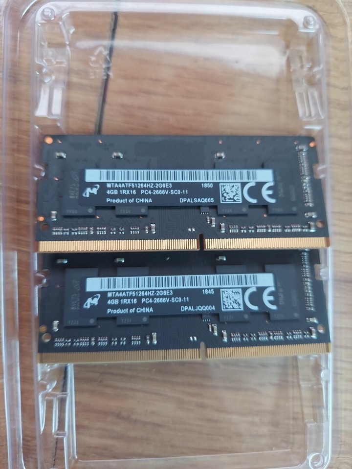 Original Apple Mac Mini 2018 RAM 8GB Kit (2x4) DDR4-2666 SODIMM SO-DIMM ...