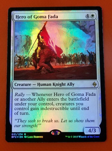 1x Hero of Goma Fada | FOIL | Battle for Zendikar | MTG Magic Cards | eBay