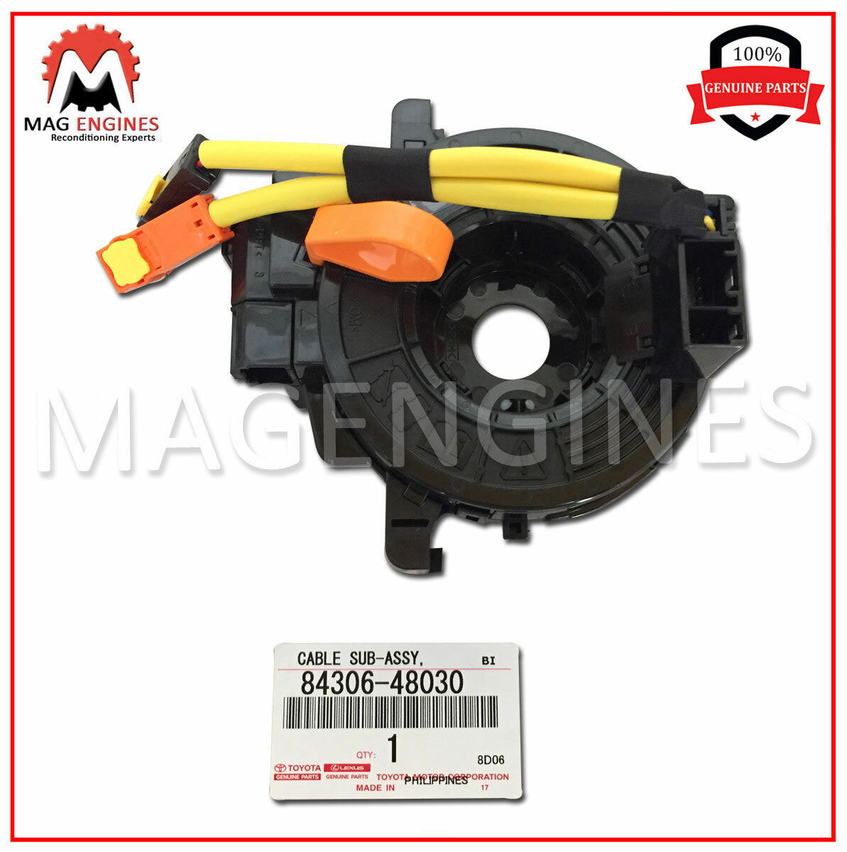 84306-48030 GENUINE OEM CLOCK SPRING CABLE SPIRAL - CAMRY TUNDRA TACOMA ...