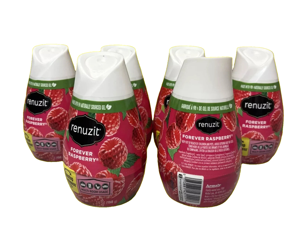 Renuzit Adjustable 7oz Air Freshener Gel | Forever Raspberry | 6 Count ...